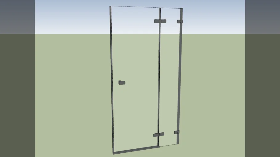 BOX PARA BANHEIRO - PORTA DE GIRO | 3D Warehouse