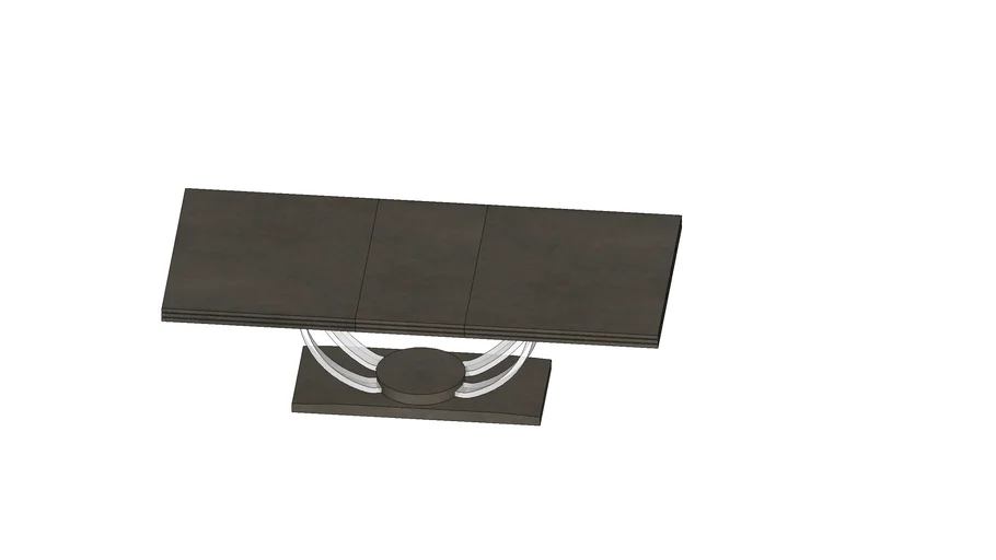 Century Furniture Omni Dining Table with Acrylic Legs | 3D Warehouse