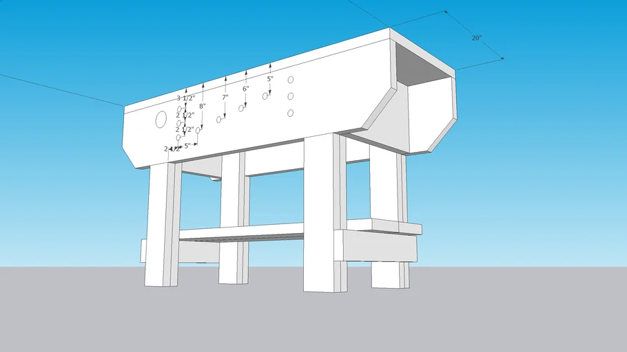 Henry Boyd's British-style Workbench | 3D Warehouse
