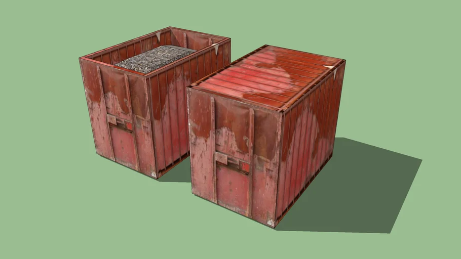 trash boxes | 3D Warehouse