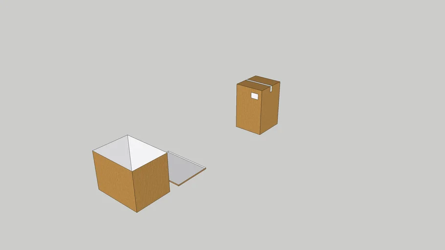 Cardboard Box | 3D Warehouse