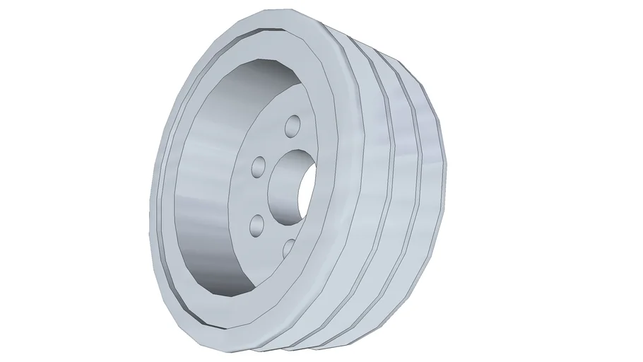 v-belt pulley-160mm | 3D Warehouse