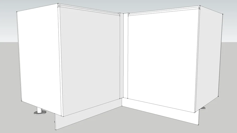 Right hand corner base unit | 3D Warehouse