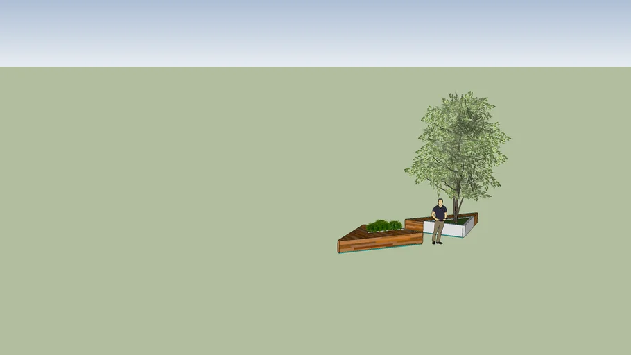 Triangular plant box | 3D Warehouse