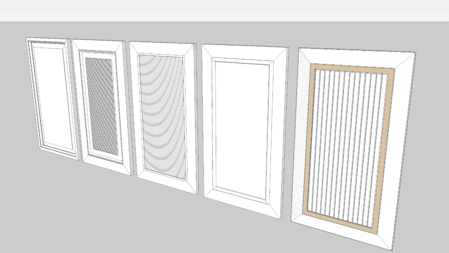 CLASSIC KITCHEN CABINET SHUTTERS 2 | 3D Warehouse
