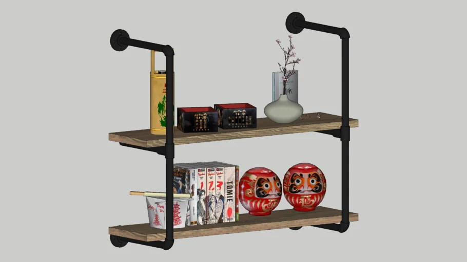 Japanese Industrial Shelf | 3D Warehouse