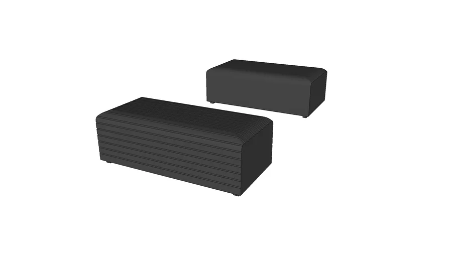 Dúbio sofá ilha Puff 54 Zig-Zag Móveis | 3D Warehouse