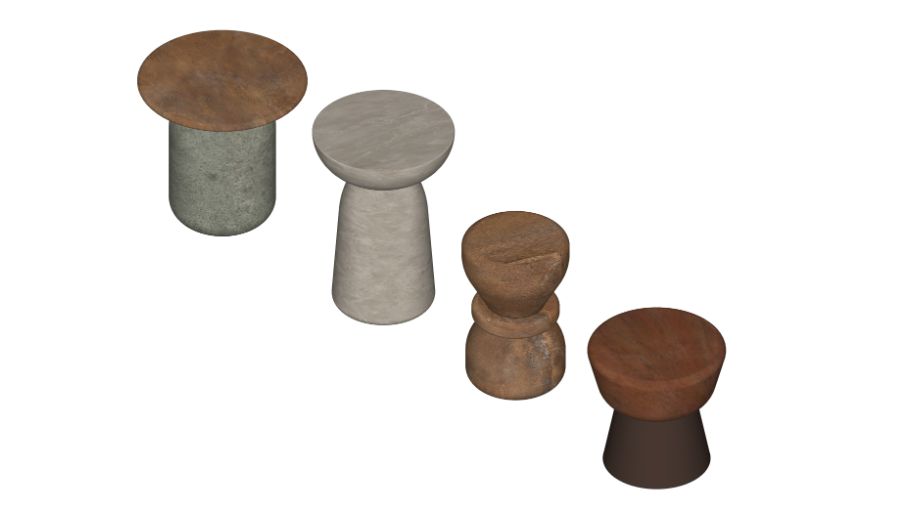 Stylish & Classic Side Tables – 3D SketchUp Model Collection | 3D Warehouse