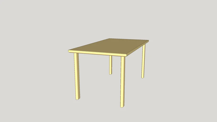 simple table | 3D Warehouse
