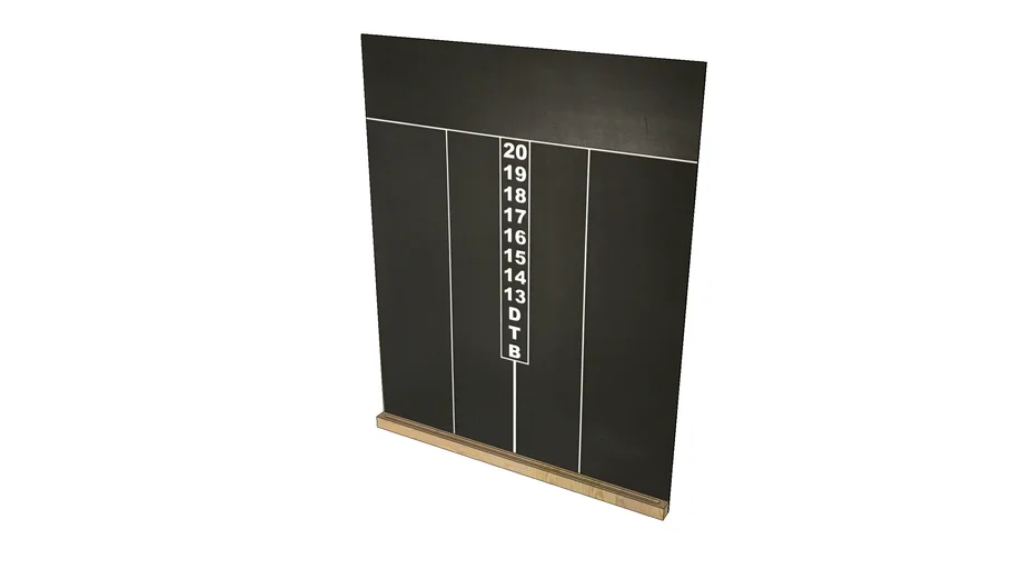 darts chalkboard | 3D Warehouse