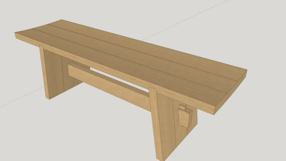 Wooden Bench | 3D Warehouse