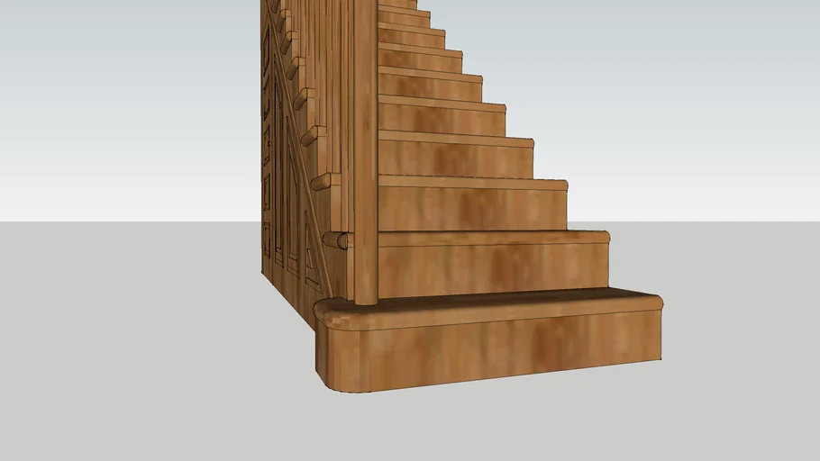 Wooden Staircase | 3D Warehouse