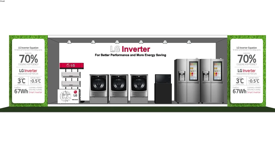 LG Inverter products display. | 3D Warehouse