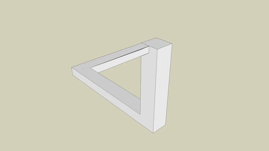impossible triangle | 3D Warehouse