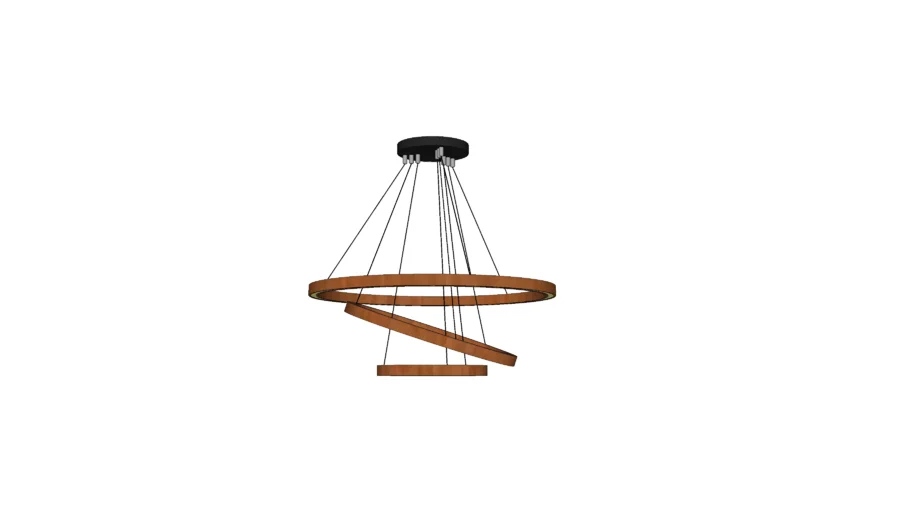 Remole Wooden Lights _ Trine Circular Chandelier CH01 | 3D Warehouse