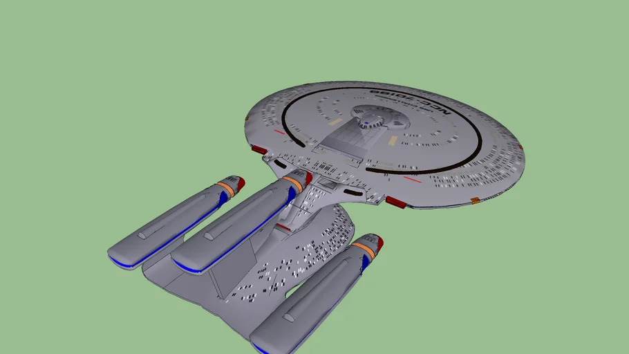 Refit Galaxy Class Starship | 3D Warehouse