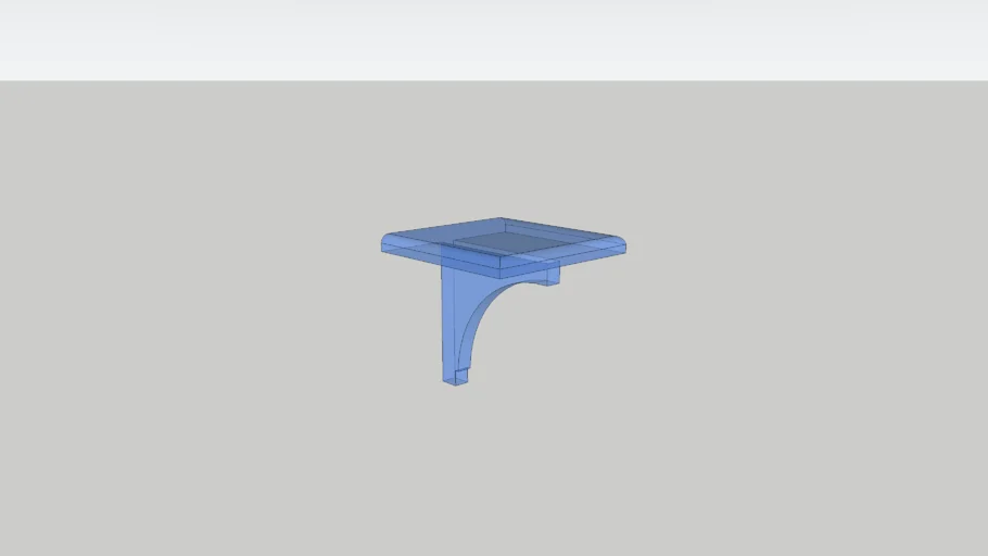 BALLARD DESIGNS' ACRYLIC WALL BRACKET | 3D Warehouse