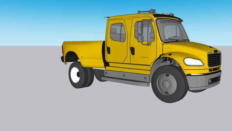 2008 Freightliner M2 106 - yellow - SportChassis P4XL - Mercedes 6.4L ...