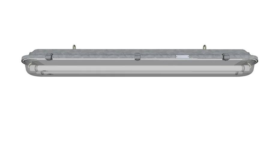 STAHL 2X40W EX Geprüft Industrial Fluorescent Lamp Typ.: 8371/1 42-2 ...