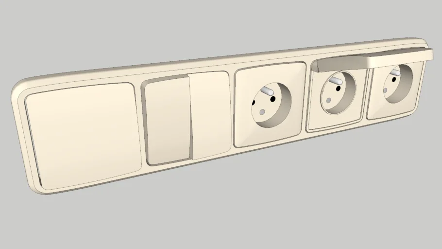 Zásuvky a vypínače ABB Tango | 3D Warehouse