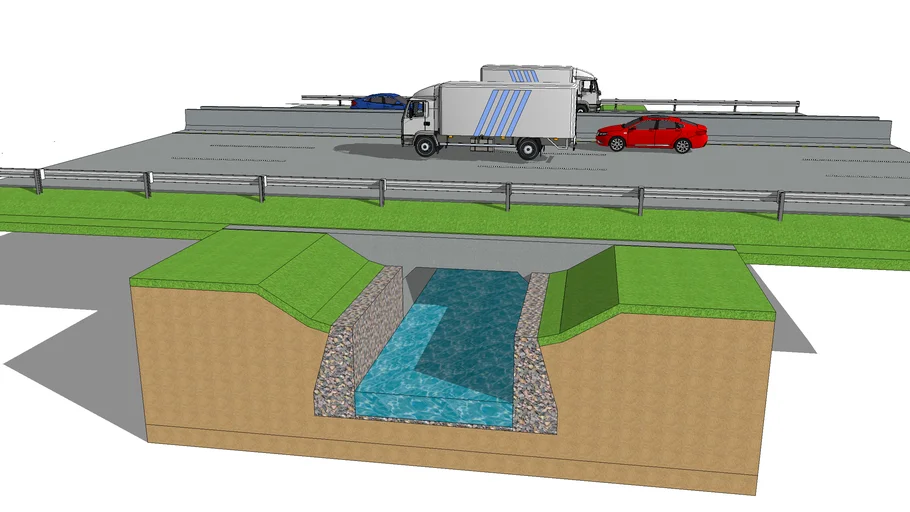 Box Culvert Highway Single Box | 3D Warehouse