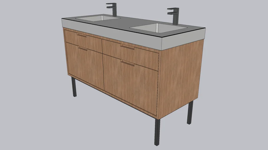 Modern Bathroom Vanity | 3D Warehouse