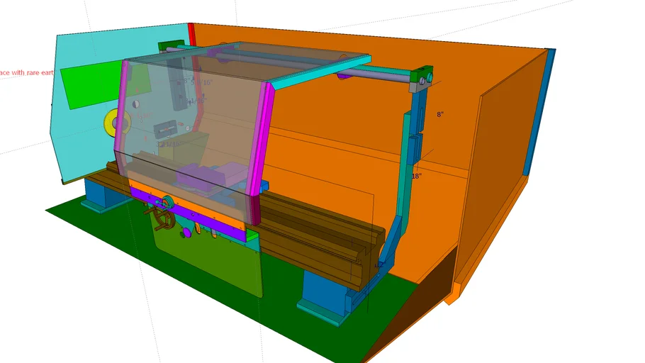 Hercus 260 Lathe Enclosure | 3D Warehouse