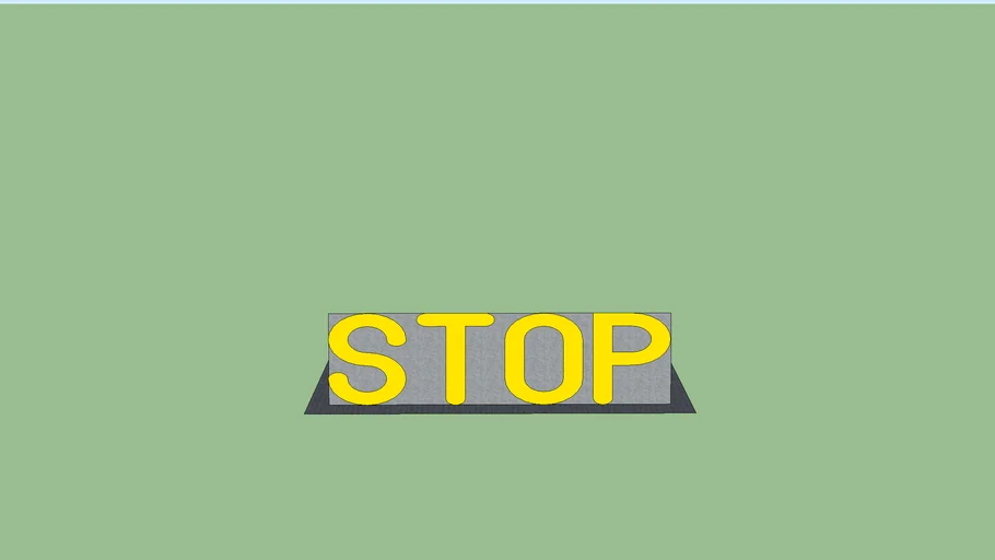 Retractile traffic stopper | 3D Warehouse