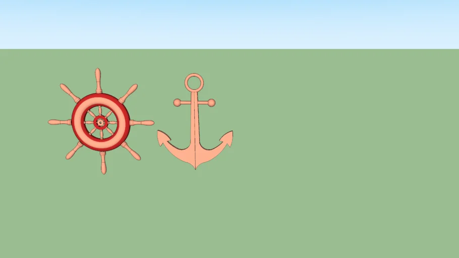The anchor rudder ship | 3D Warehouse