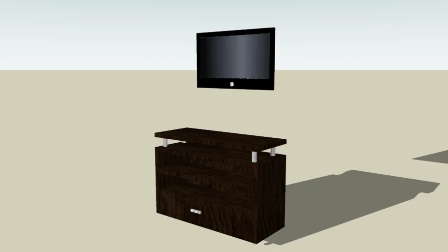 modern tv table | 3D Warehouse