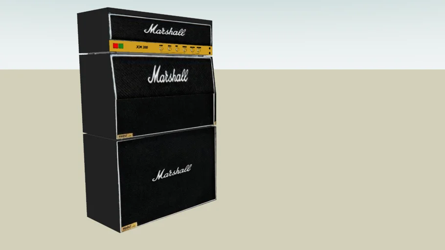 Marshall JCM 200 stack | 3D Warehouse