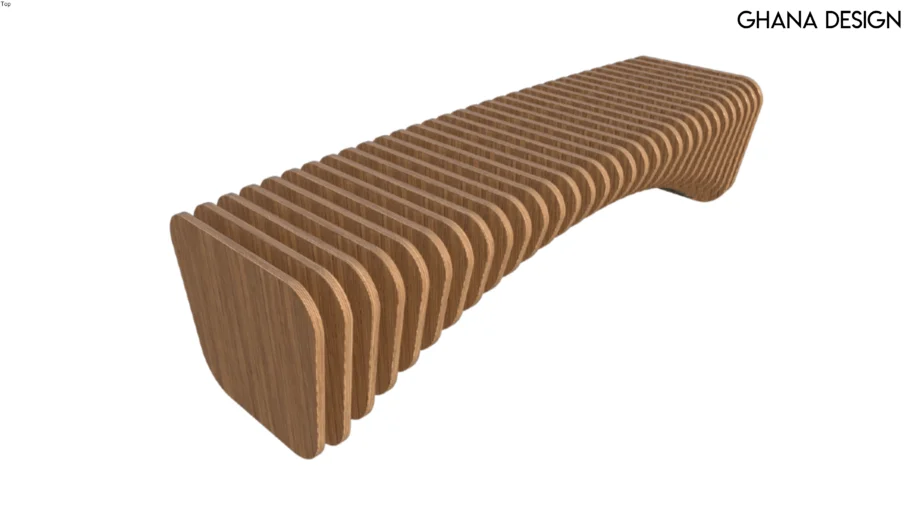 B1 by ODESD2 Contemporary Wooden Bench | 3D Warehouse
