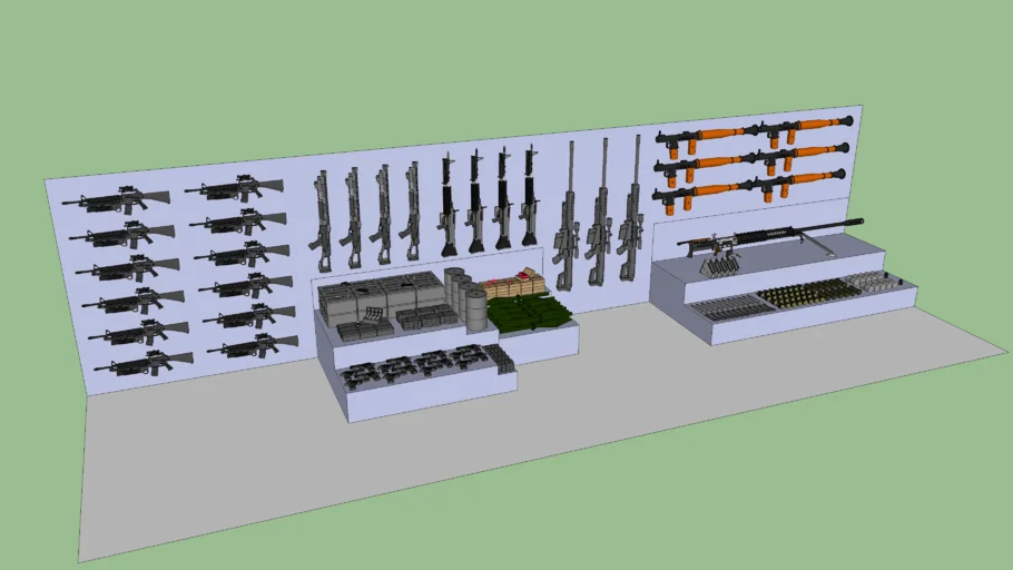 Weapon Rack | 3D Warehouse