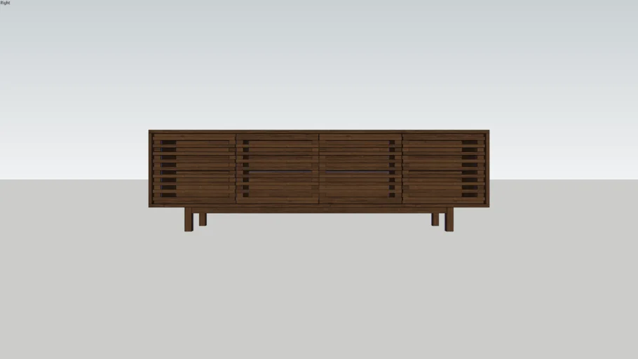 West Elm - Consola Bryce Collection | 3D Warehouse