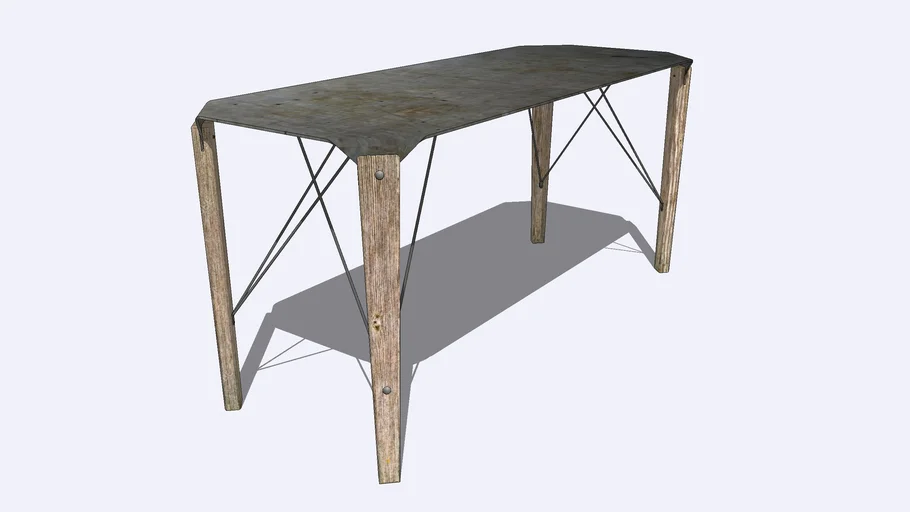 Industrial side table | 3D Warehouse