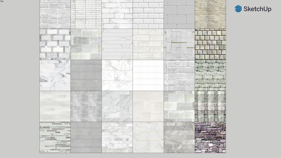 White brick texture pack | 3D Warehouse
