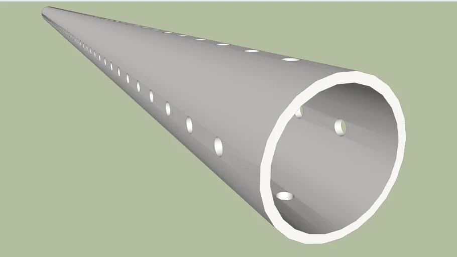 PVC SCH-40 Perforated Pipe | 3D Warehouse