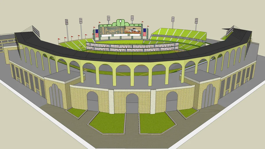 Heartland Stadium (Cool Indiana Baseball Stadium Concept) | 3D Warehouse