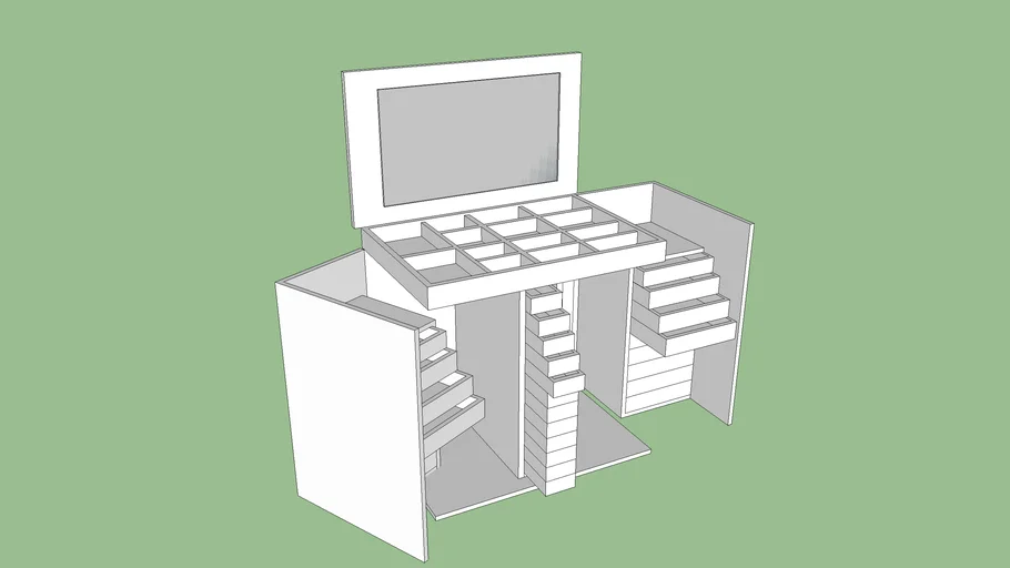 Makeup drawer sample | 3D Warehouse