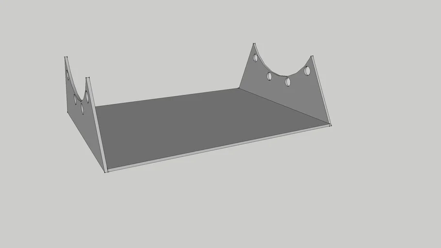 10 inch T mounting Bracket | 3D Warehouse
