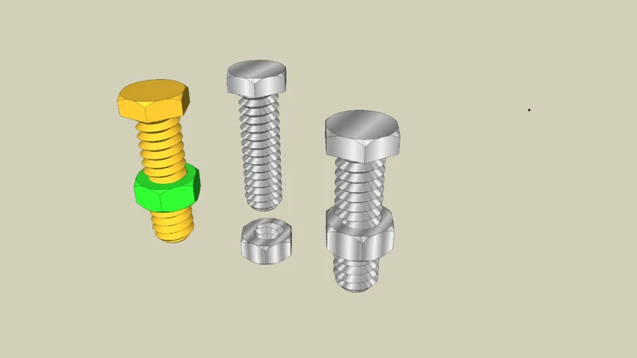 Bolt and Nut | 3D Warehouse