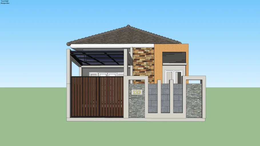 RUMAH TYPE 105 M2 | 3D Warehouse