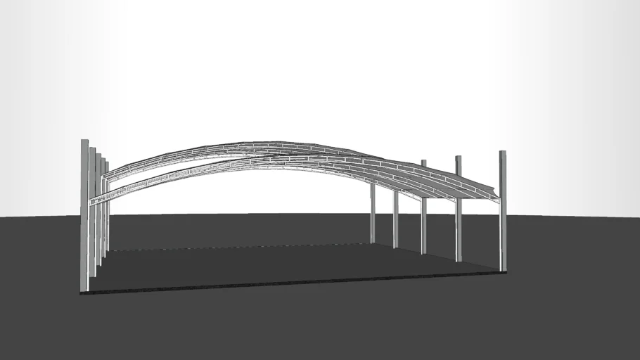 Atap Membran | 3D Warehouse