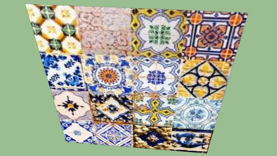 textura azulejo colorido | 3D Warehouse