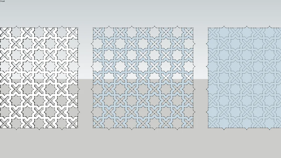 PERFORATED WALL MODULE | 3D Warehouse
