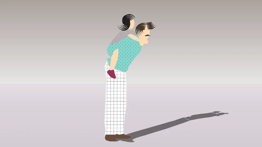 MAURICE & ISABELLE 2D PEOPLE FACEME | 3D Warehouse