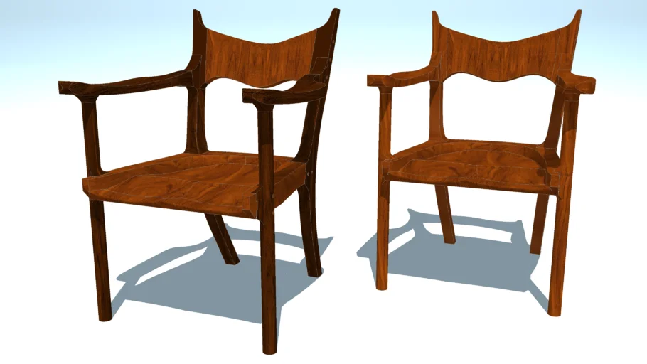 SAM MALOOF LOW-BACK SCULPTED CHAIR | 3D Warehouse
