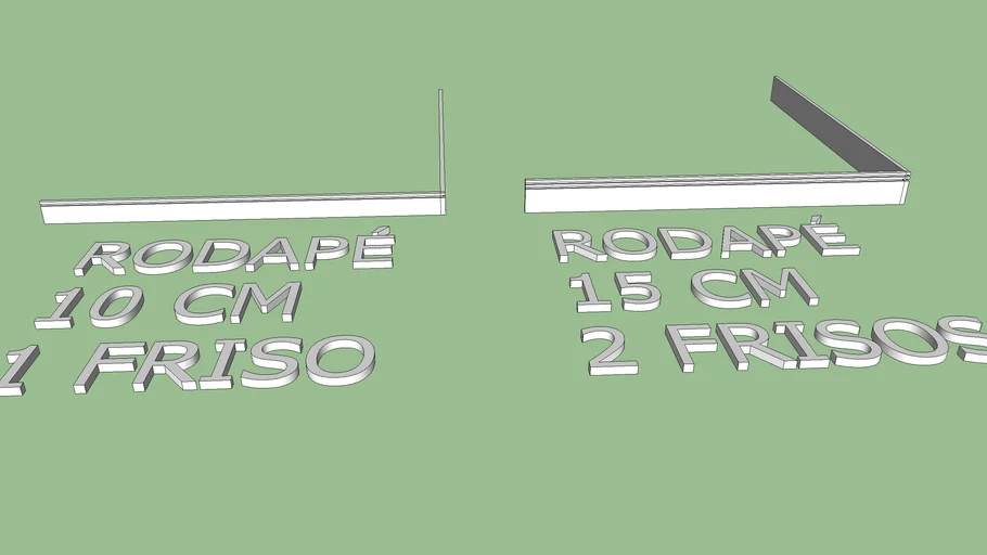 Rodapé | 3D Warehouse