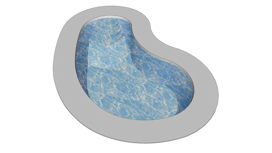 Swimming Pool Kidney shape | 3D Warehouse
