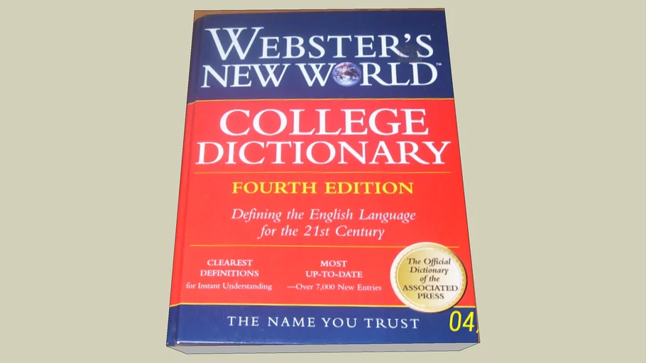 Websters New World College Dictionary | 3D Warehouse